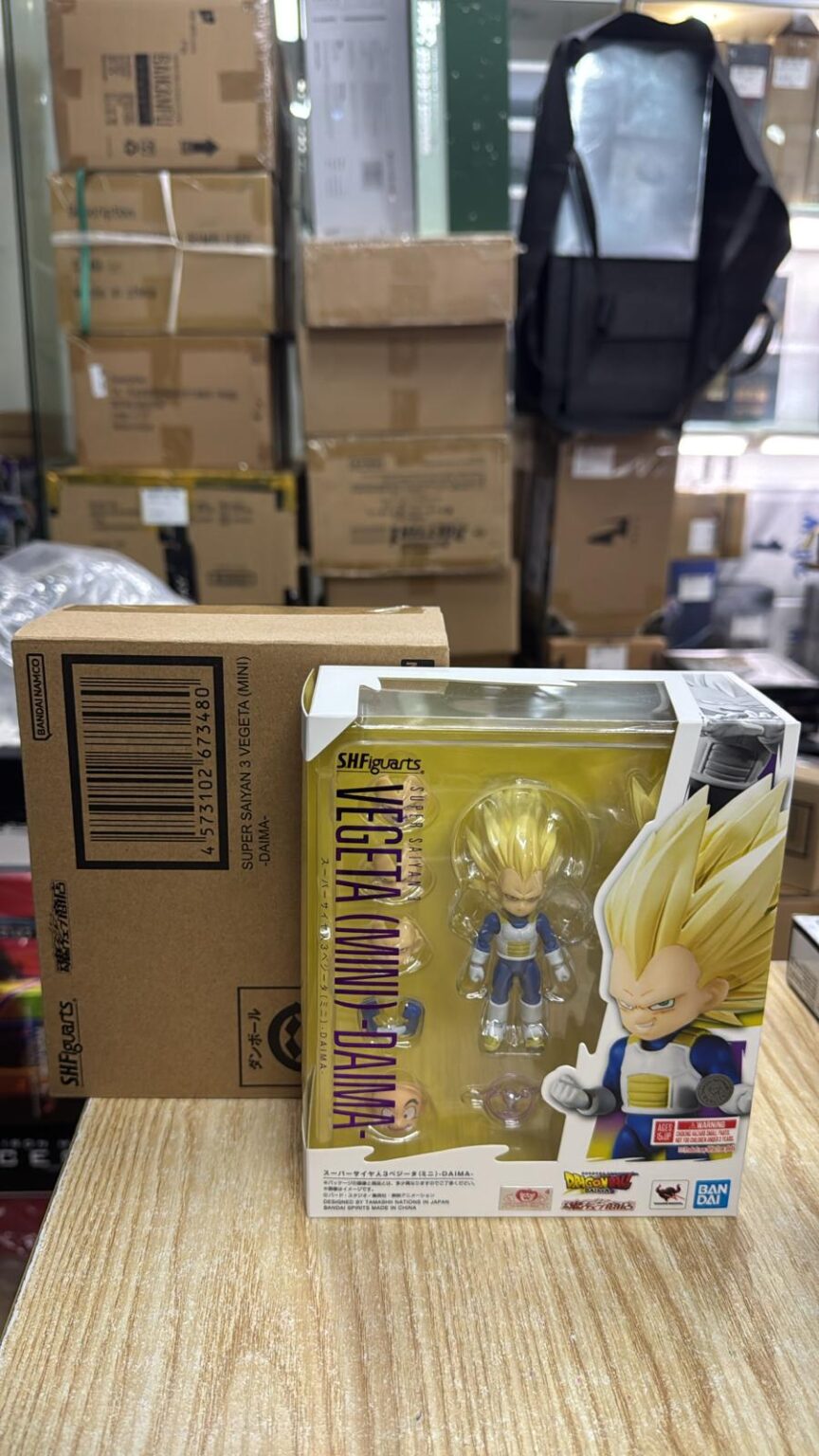 開封品 Bandai S.H.Figuarts Shf Super Saiyan 3 Vegeta Mini Daima Dragon ...